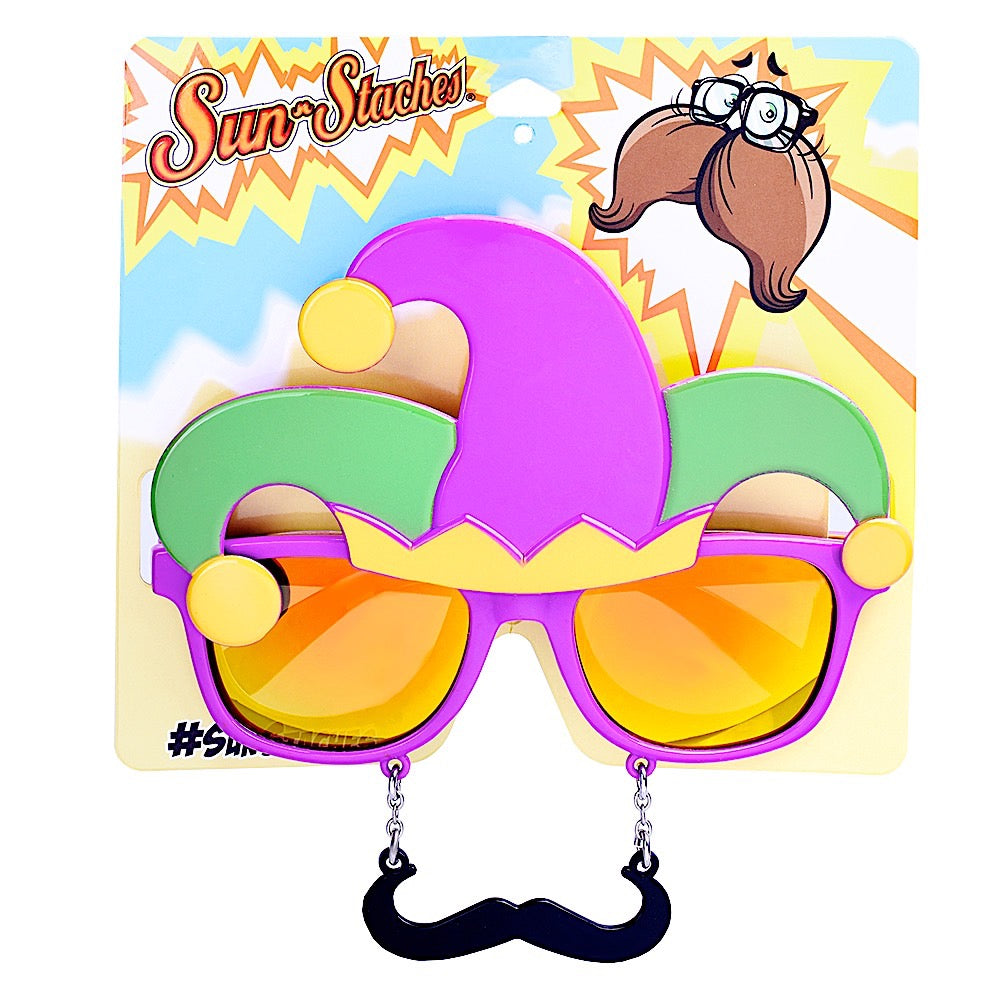 Mardi Gras Sunglasses | Fat Tuesday Party | Sun-Staches – Sunstaches